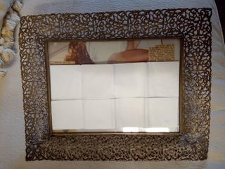 Cornice anni '60 Ferro Battuto Intarsiato. 29cmX23