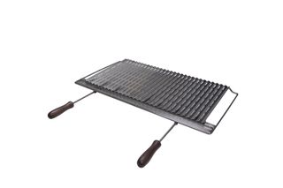 Graticola 76x40 in acciaio con manici in legno