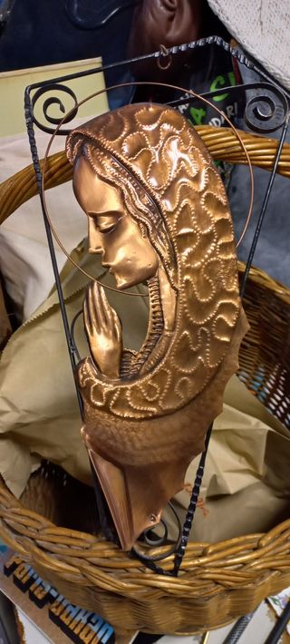 bella Madonnina in rame euro 15 come nuova 