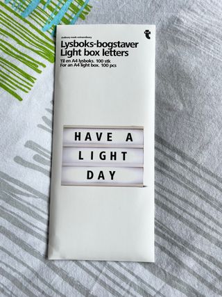 Lettere per Lightbox A4