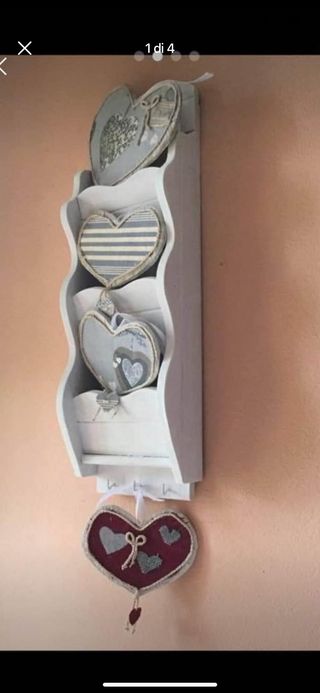 Portalettere-portachiavi-accessorio Shabby
