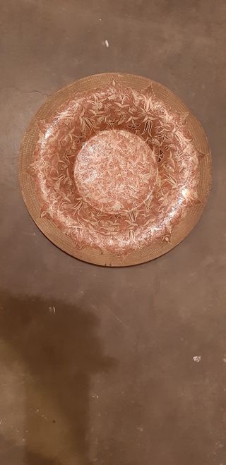 Piatto in rame decorato