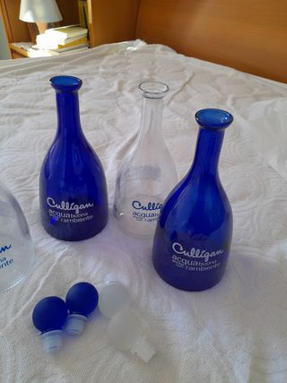 bottiglie vetro culligan con tappo a vite