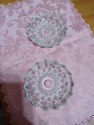 set posacenere in vetro 