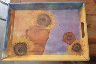 vassoio Con Girasoli