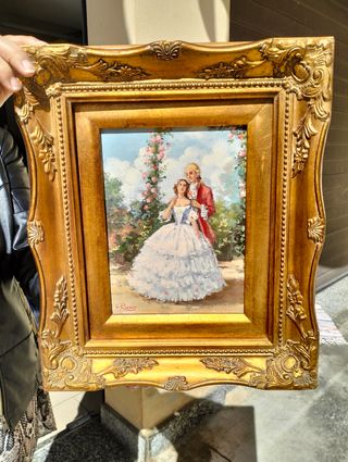 quadro Vintage olio su tela 