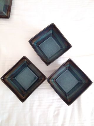 3 piatti fondi home&you blu marine