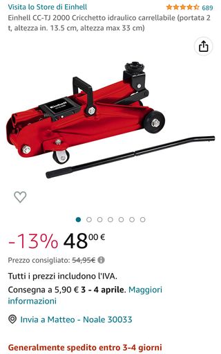 Kit cricchetto idraulico + cavalletti