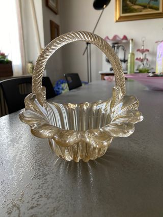Cestino in vetro 