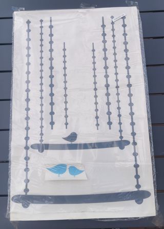 Adesivo murale uccellini su altalene