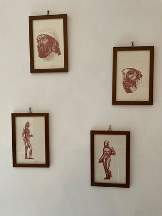 Set di 4 quadri vintage