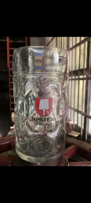 (Set) Spaten Munchen bicchieri birra  1 litro con 