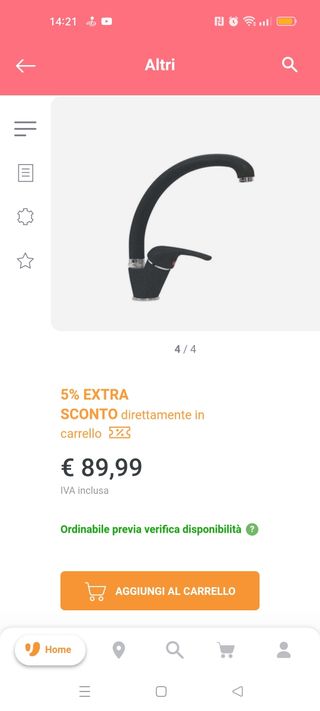 vendo rubinetto nuovo