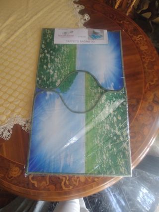 tris tappeti bagno fantasia mare 