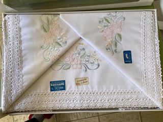 Completo lenzuola matrimoniali lino 