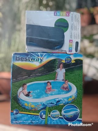 piscina Bestway e copertura Intex