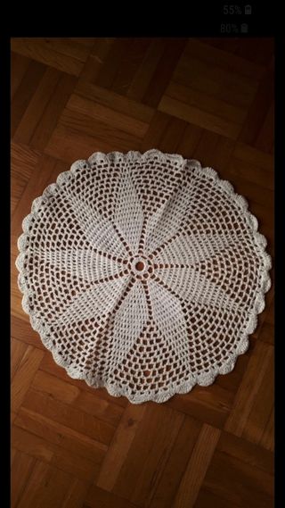 Centro tavola vintage fatto a mano diametro cm 35