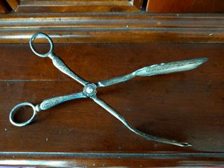 PINZE  antiche EP ZINC ITALY SILVER PLATED 