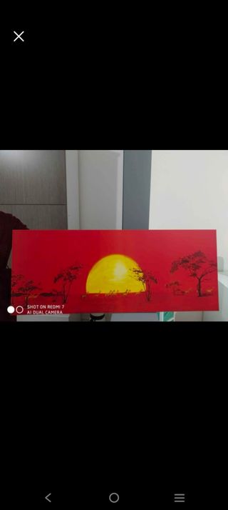 quadro in legno stile etnico