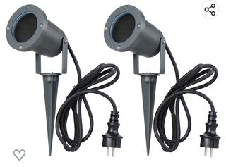 Confezione 2 faretti da giardino 