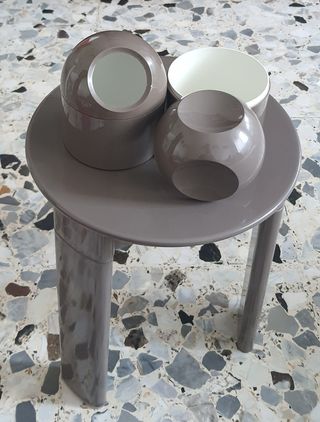 SGABELLO + SET TORTORA GEDY, DIS. OLAF VON BOHR. 