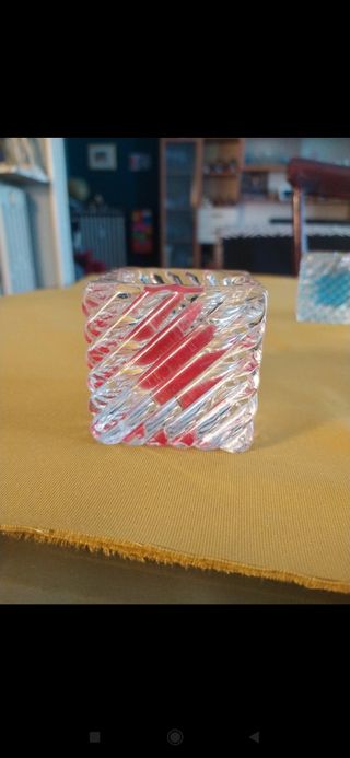 porta candela in vetro di murano 