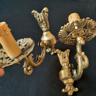 Coppia applique vintage da parete