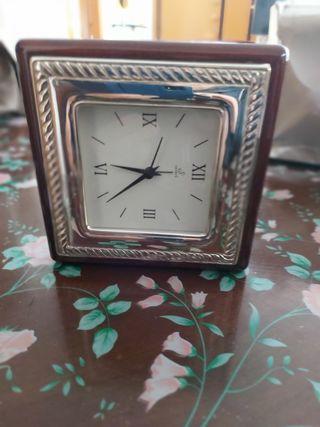 orologio da tavola in argento