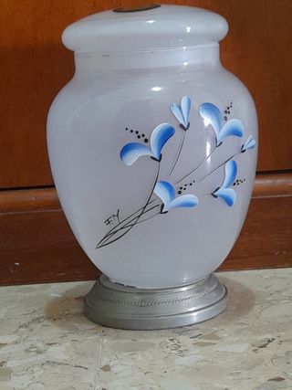 Vtg Art Glass Vase Cristal Firmato FM Italy 