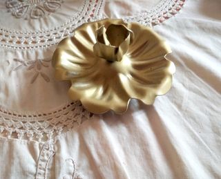 Portacandela colore ORO artigianale