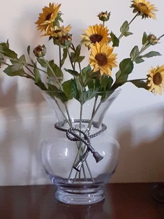 vaso in vetro vintage 