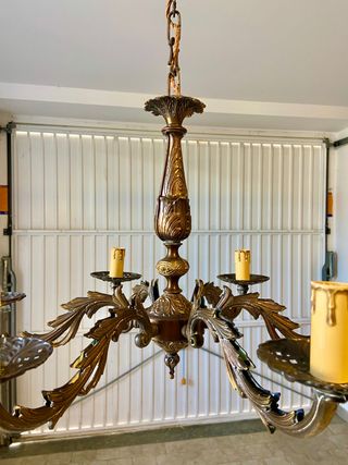 Lampadario in Ottone