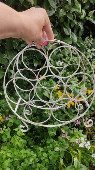 portabottiglie in ferro battuto Shabby chic