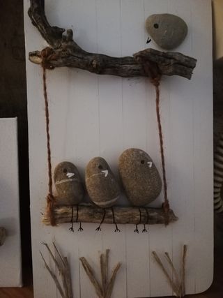 decorazione artigianale con sassi 