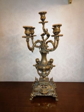 Candelabro ottone 5 bracci