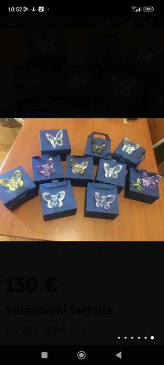 Swarovski farfalle 