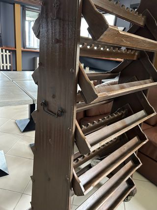 Cantinetta in legno con rotelle