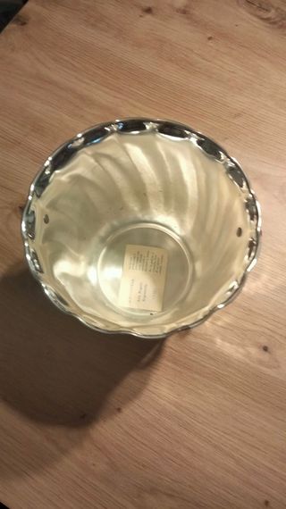 porta ghiaccio in silver plated 