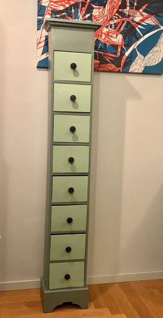 Cassettiera vintage Farrow e ball