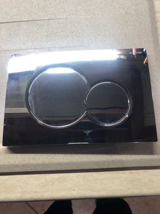 Placca di comando per risciacquo a 2 quantita 