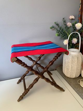 Sgabello pieghevole vintage