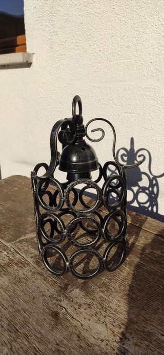 lampadario in ferro battuto 