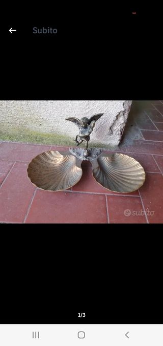 svuotatasche metallo ottone 