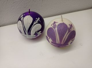 2 candele sfera giglio Firenze 