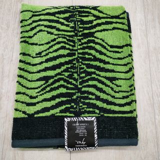 Asciugamani da bagno zebrate verde e nero