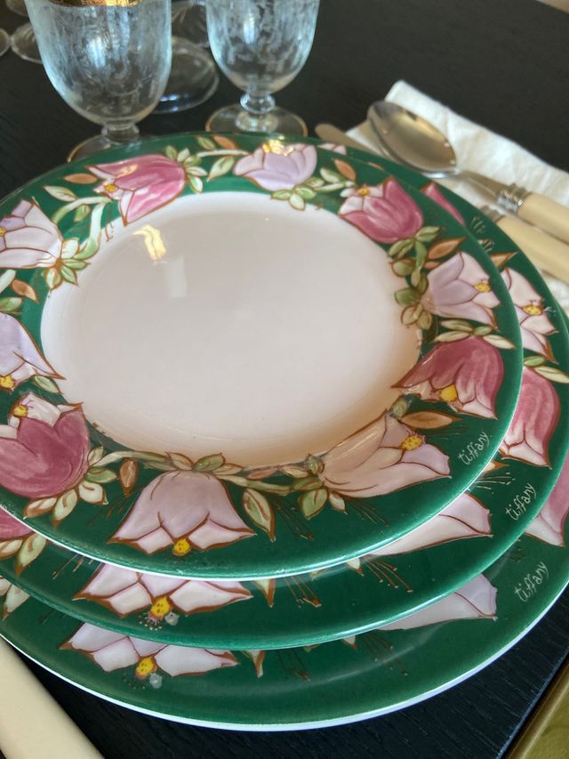 Servizio piatti Tiffany 12 coperti + portata: giardino e fai da te in ...