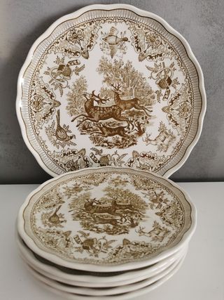 Set piatti  Nuova Fontebasso vintage anni 80