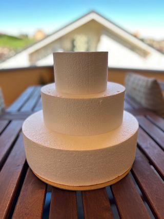 Set torta 3 piani dischi polistirolo