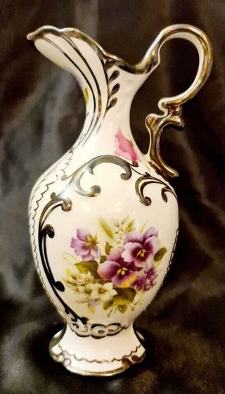 Brocca bohemia placcata argento