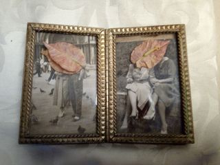 Cornice anni '50 a Libretto in Legno e Metallo